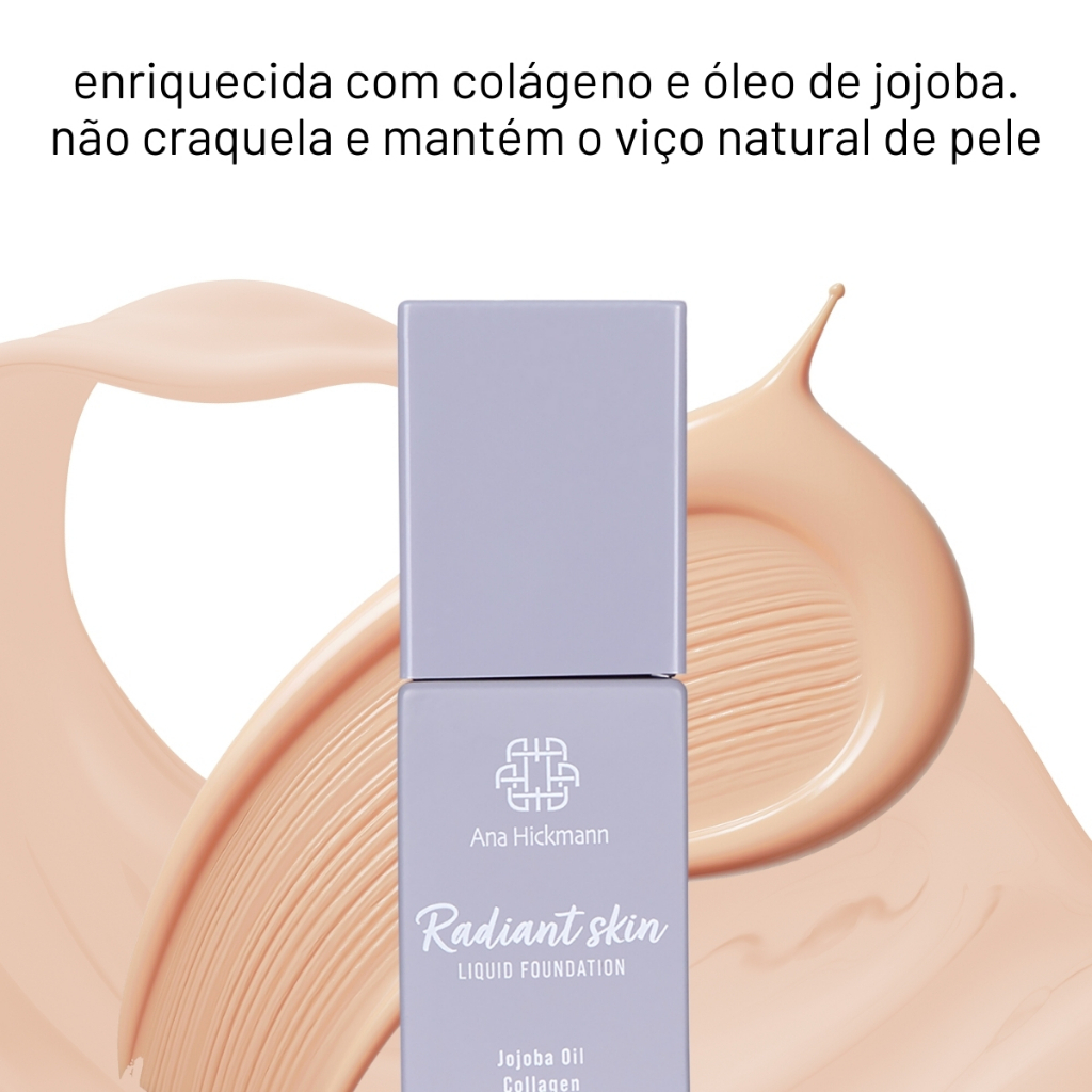 Base Líquida Semi Matte Radiant Skin - Ana Hickmann | Shopee Brasil