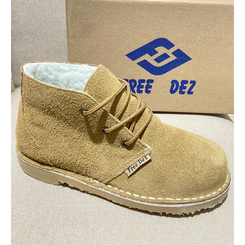 Botina com lã - Blaqueada - Camurça - Infantil | Shopee Brasil