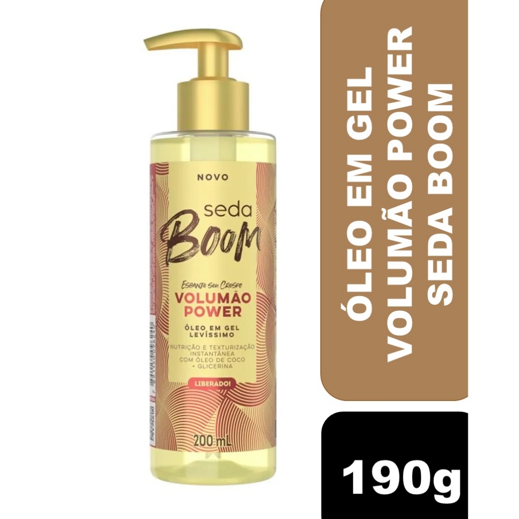 Óleo Em Gel Seda Boom Volumão Power 190ml | Shopee Brasil