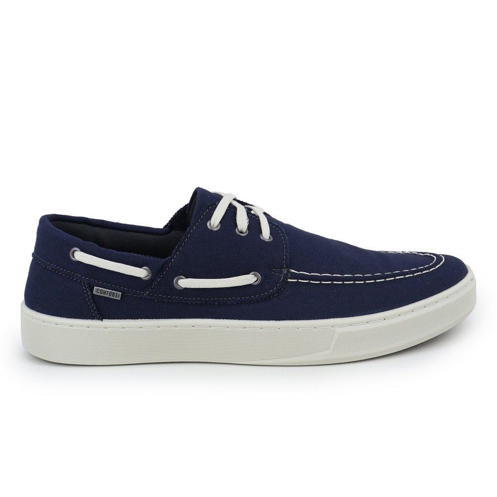 Sapato docksider By Shore confort fino masculino em lona com sola de ...
