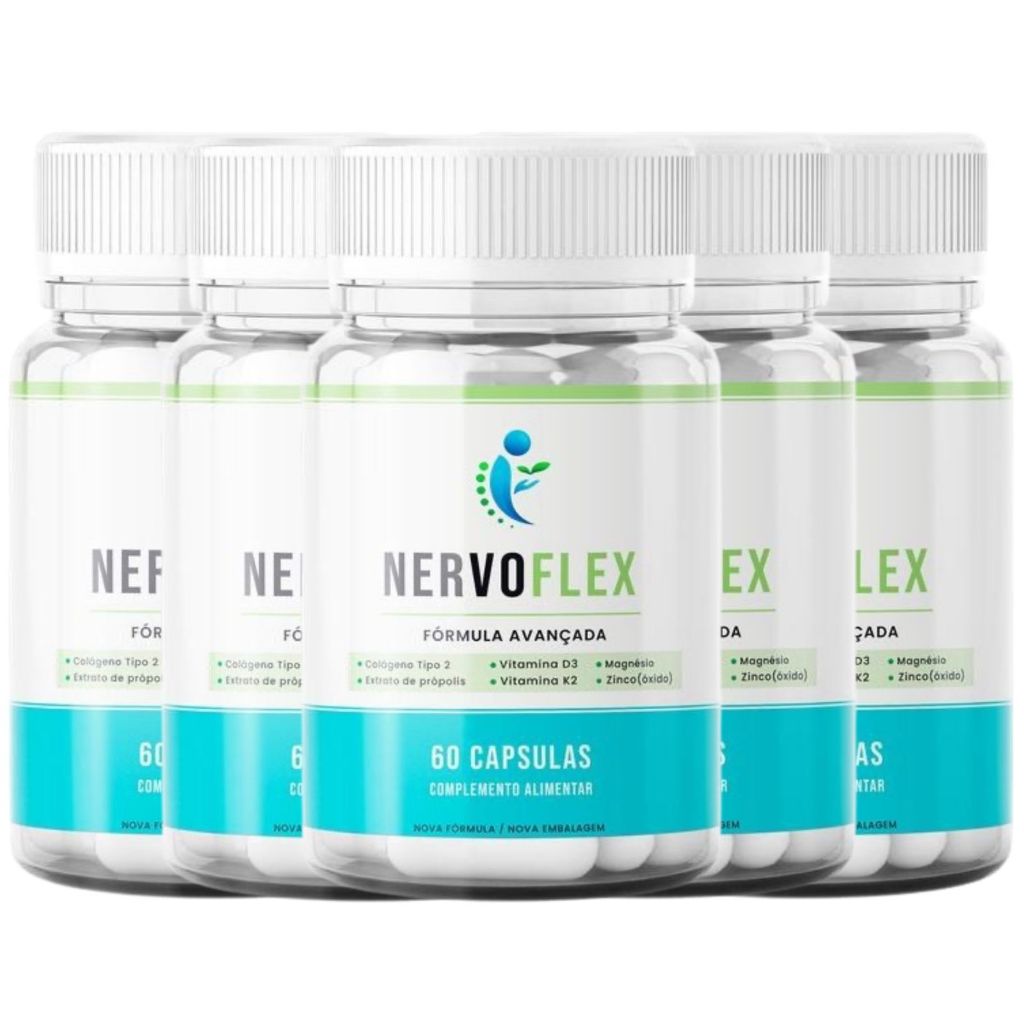 Pague 3 Leve 5 NervoFlex Premium - 300 Cápsulas - Ciclo Completo ...
