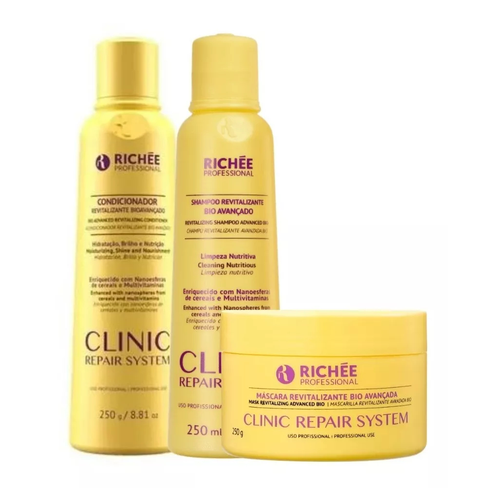 Richée Clinic Repair Shampoo + Condicionador + Mascara | Shopee Brasil