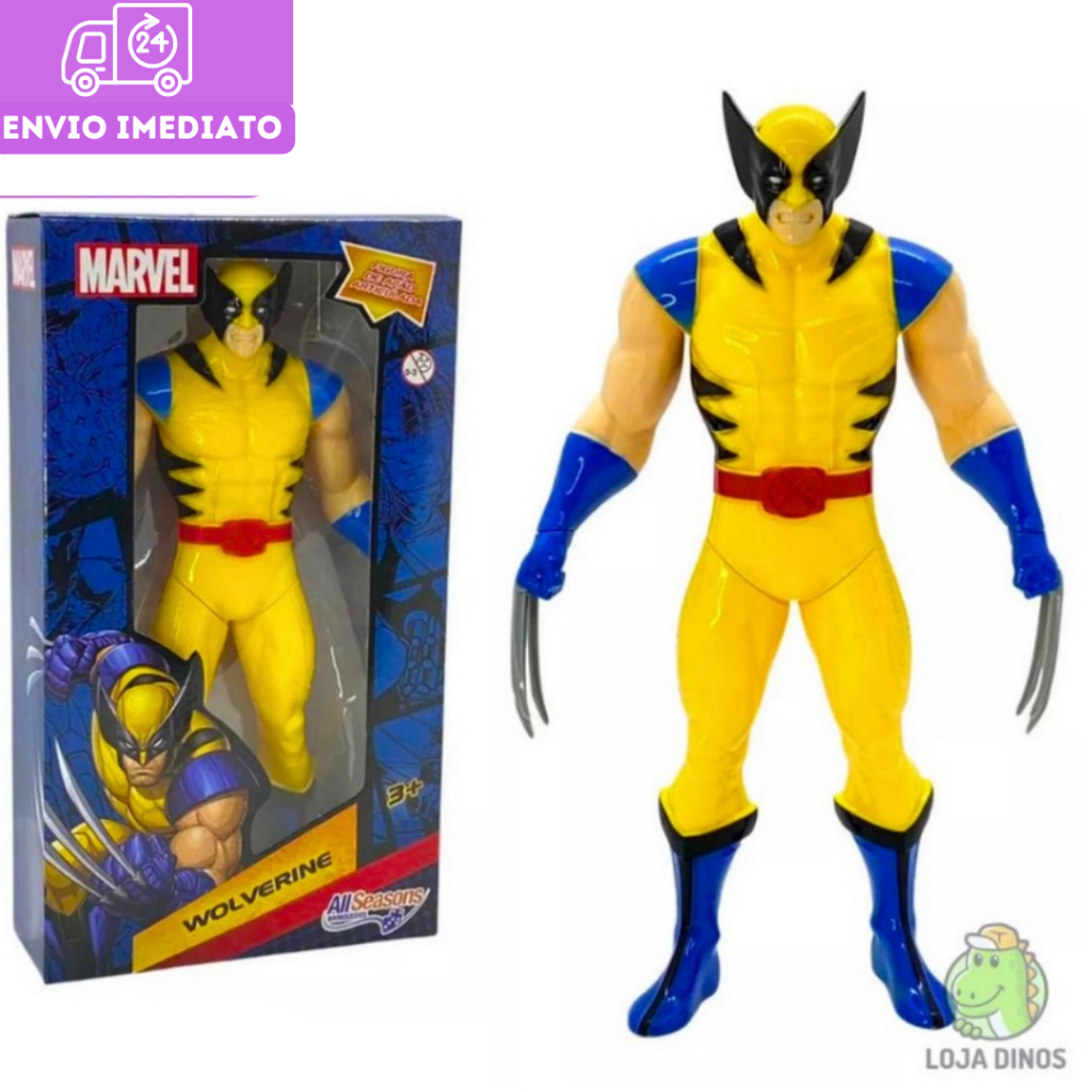 Wolverine Boneco Herói Braço Perna Semi Articulado Marvel 22cm | Shopee ...