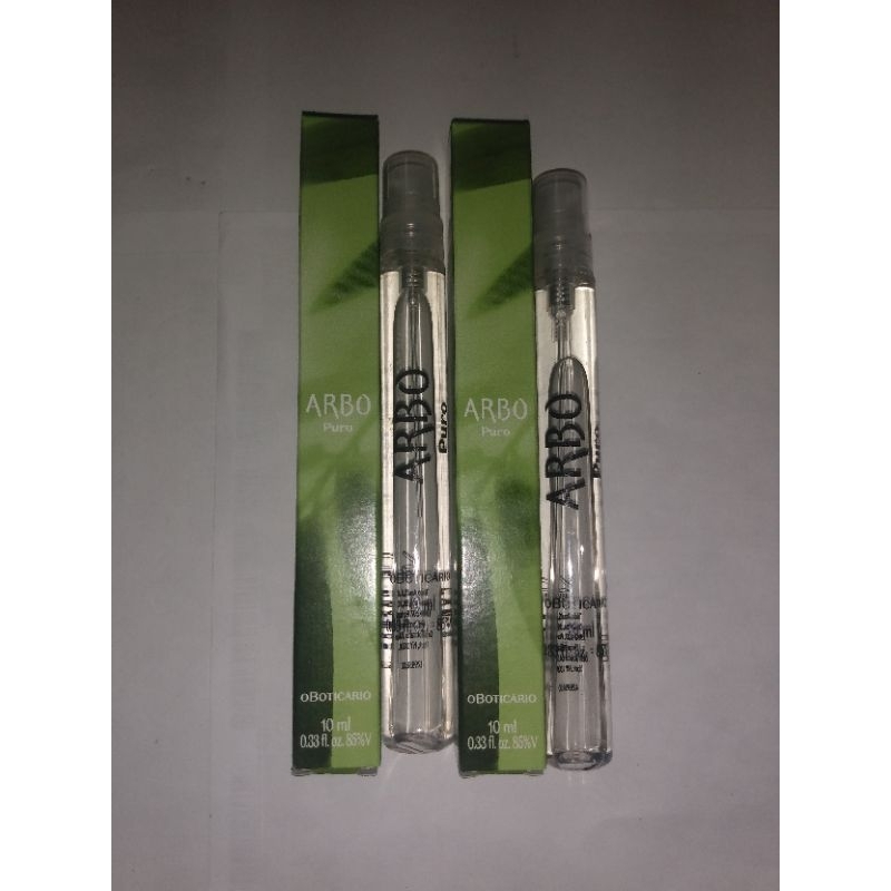 Kit 2 Colônia ARBO Puro Boticário 10ml Cada | Shopee Brasil