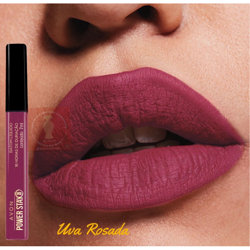 Batom Líquido Power Stay Uva Rosada - Avon | Shopee Brasil