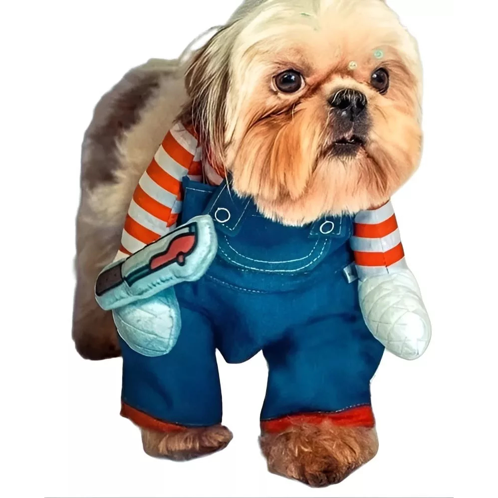 Fantasia Roupa Roupinha Cachorro Porte Grande Chuck | Shopee Brasil