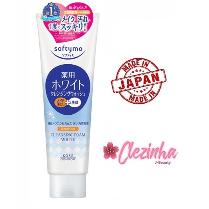 Softymo 2 Em 1 Sabonete/demaquilante Facial White 190g Japan | Shopee ...