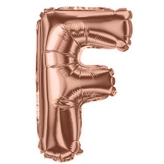 Balão de Letras Rose Gold Metalizado Letras Alfabeto | Shopee Brasil