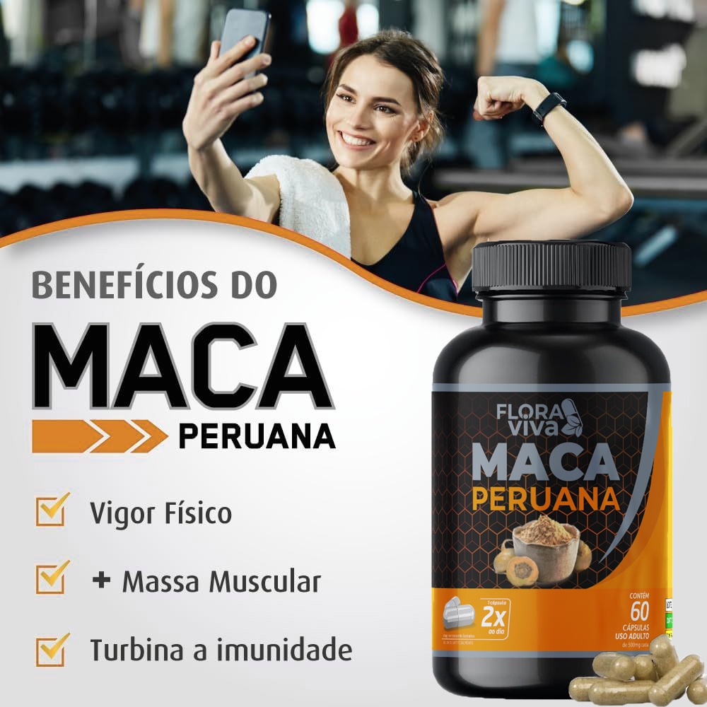 Maca 500mg PURA | ORIGINAL - Flora Viva | Shopee Brasil