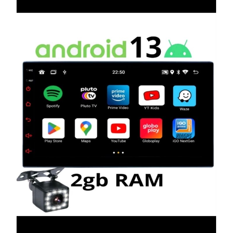 Central multimídia Android 2din universal 7 polegadas 2gb ram | Shopee Brasil