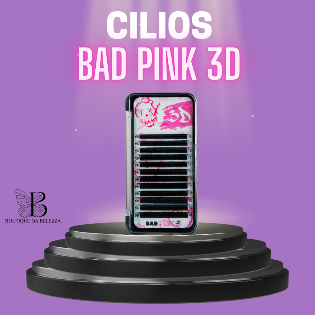 Cilios 3D Bad Pink 0.07D Mix - (9mm ao 14mm) | Shopee Brasil