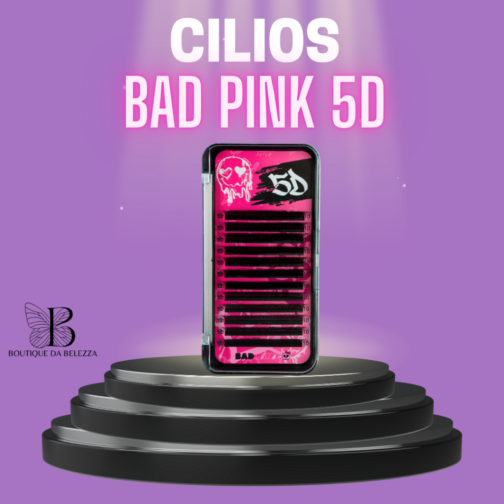Cilios 5D Bad Pink 0.07D Mix - (9mm ao 14mm) | Shopee Brasil