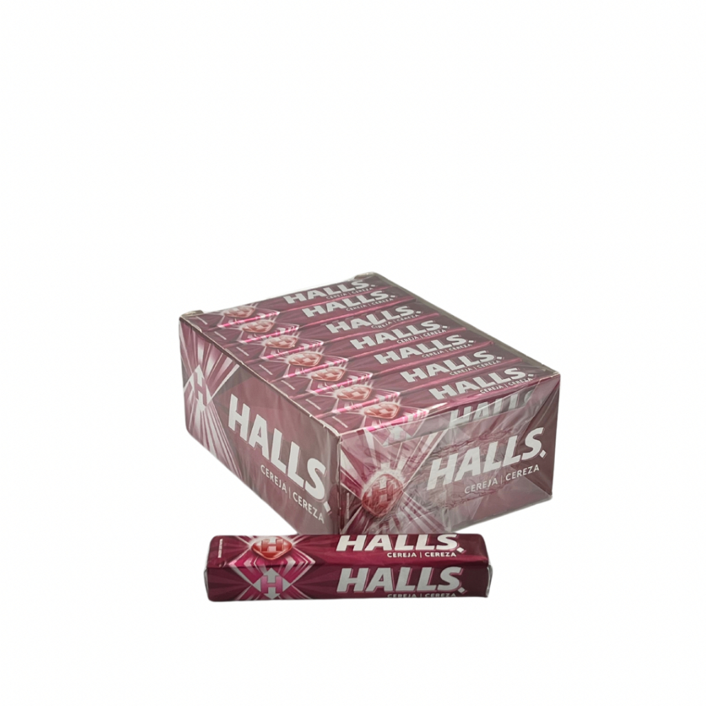 Bala Drops Halls - Sabor Cereja Caixa Com 21 unidades | Shopee Brasil