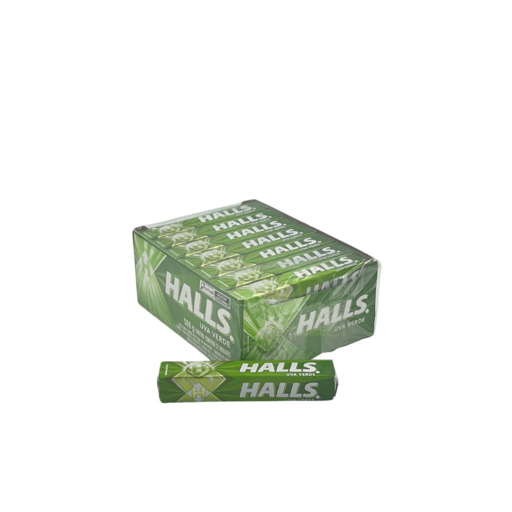 Bala Drops Halls - Sabor Uva Verde Com 21 unidades | Shopee Brasil