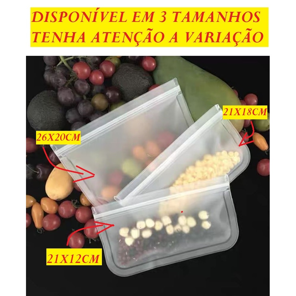 Porta Objetos Zip Zap Multiuso De Silicone Transparente Necessaire ...