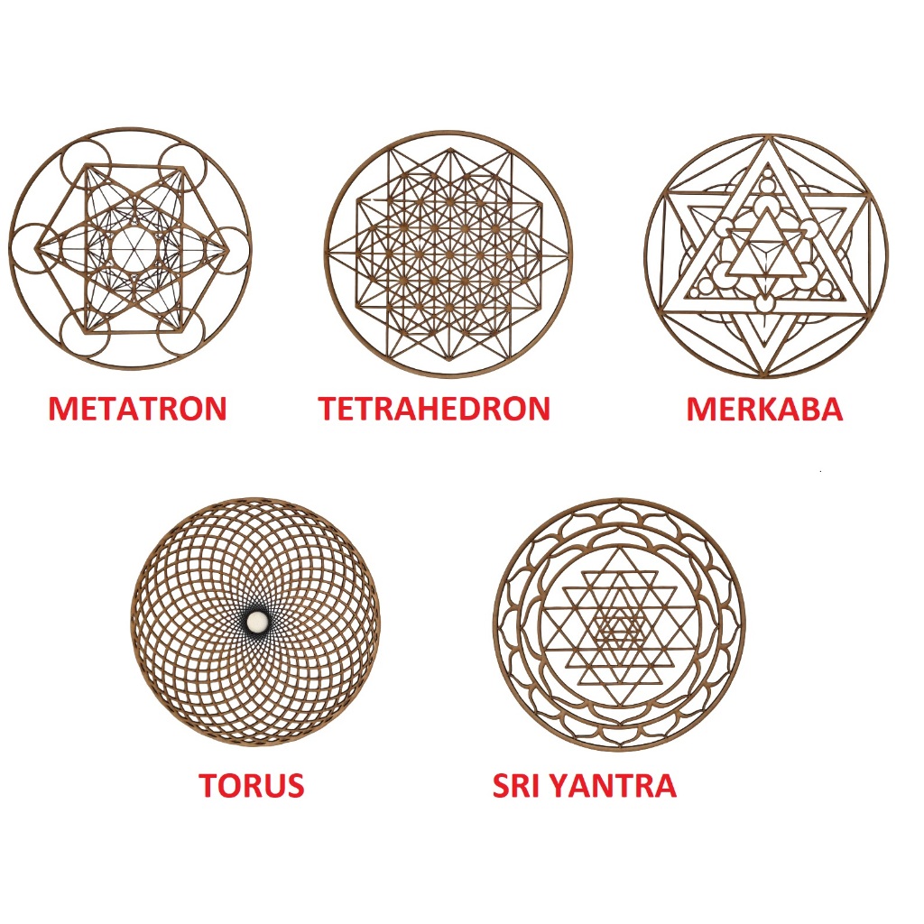1 Mandala Geometria Sagrada 40cm ou 30cm - mdf crú cortada a laser ...