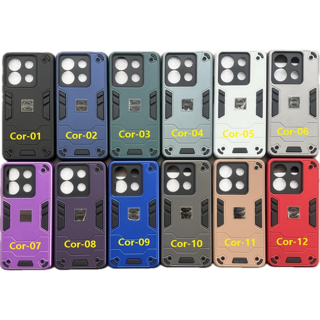 Capa Capinha Anti Impacto Armadura Para Realme Note 50 C51 C53 C55 C60 ...