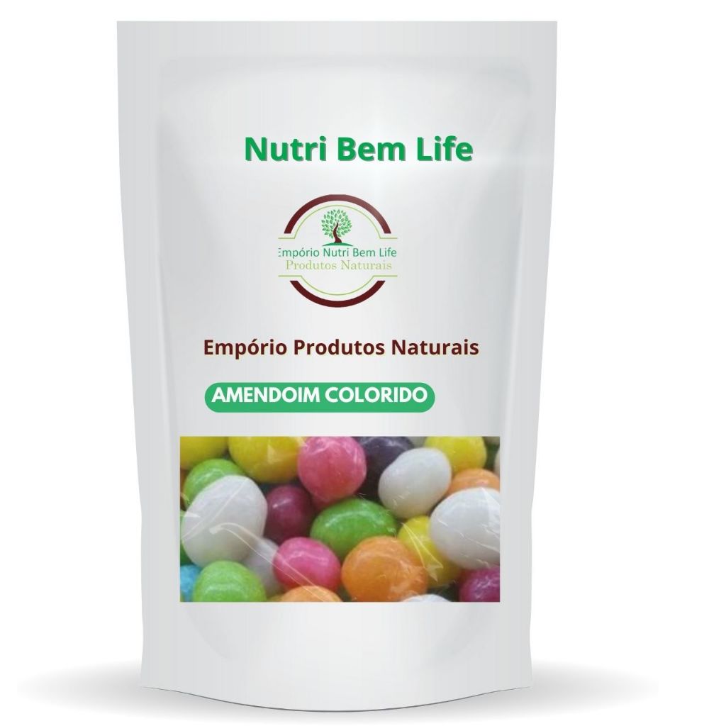 Amendoim Confeitado Colorido - 500g | Shopee Brasil Amendoim Confeitado Colorido - 500g | Shopee Brasil
