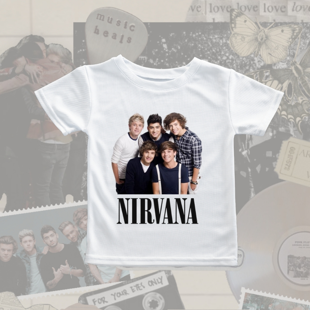 Camiseta One Direction Nirvana | Shopee Brasil