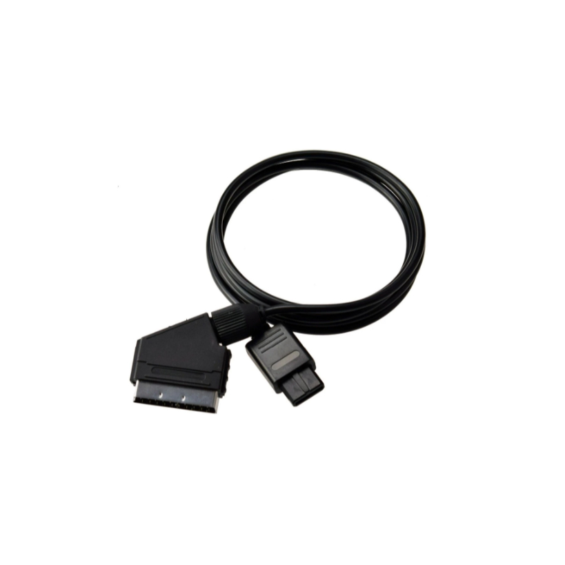 Cabo Scart sync on luma blindado para super nintendo e nintendo 64 ...