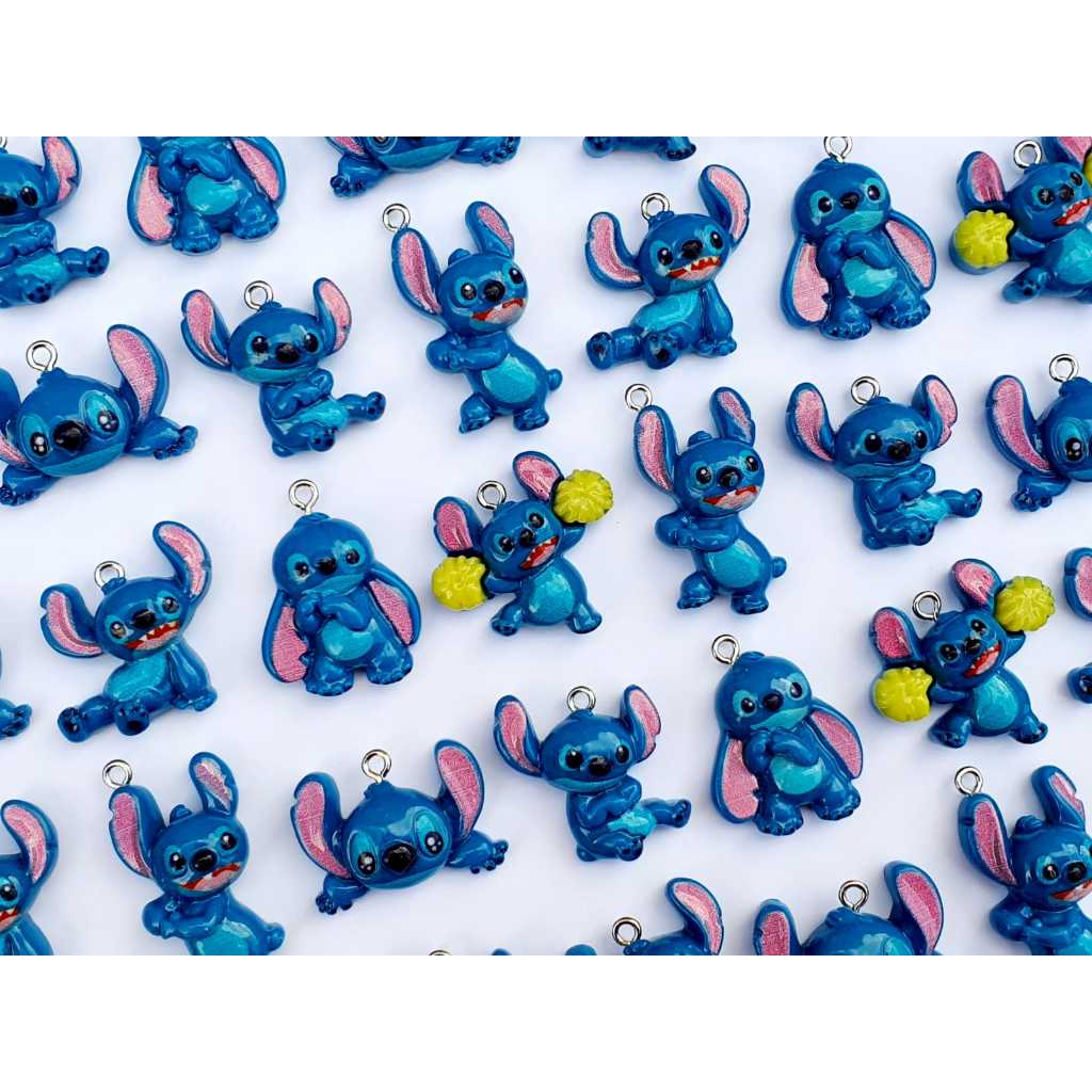 Pingente Stitch variado em resina 10/20 unidades sortidas | Shopee Brasil