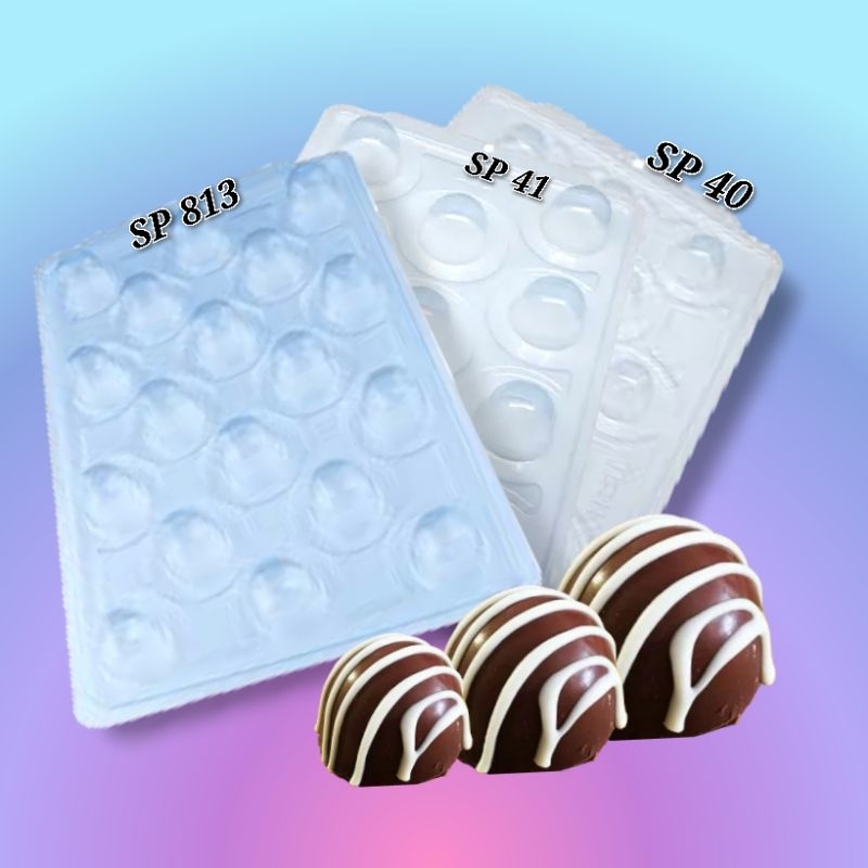Forma de trufa silicone semiprofissional BWB -Trufas tam.diversos (SP40 ...