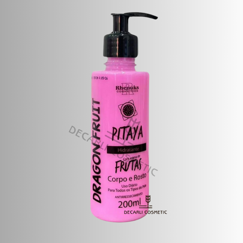 Creme Hidratante Pitaya Antirressecamento Para Corpo e Rosto - Rhenuks ...
