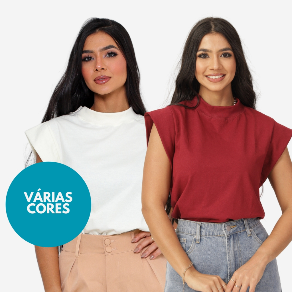 Regata Ampla Muscle Tee Camiseta Feminina Estilo Ombreira - Corre Que Ta Baratinho