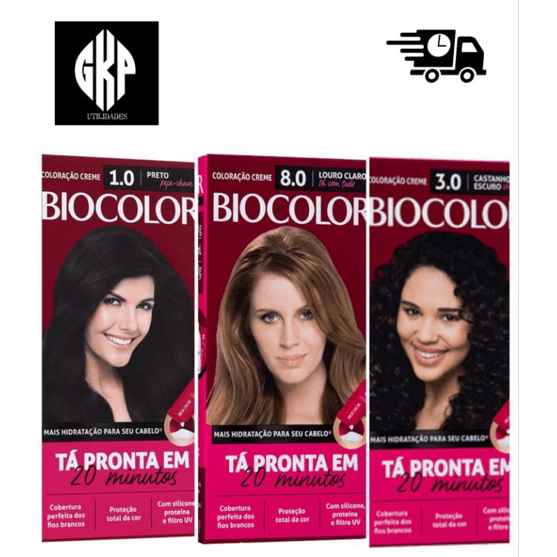 KIT 2 UNIDADES TINTA BIOCOLOR (ESCOLHA SUA COR) | Shopee Brasil