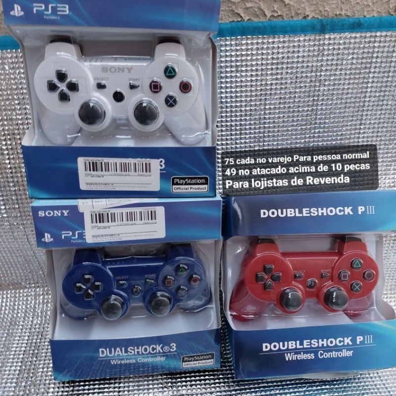 Controle Play 3 Ps3 Extrema Qualidade, Bateria Longa Duração | Shopee ...