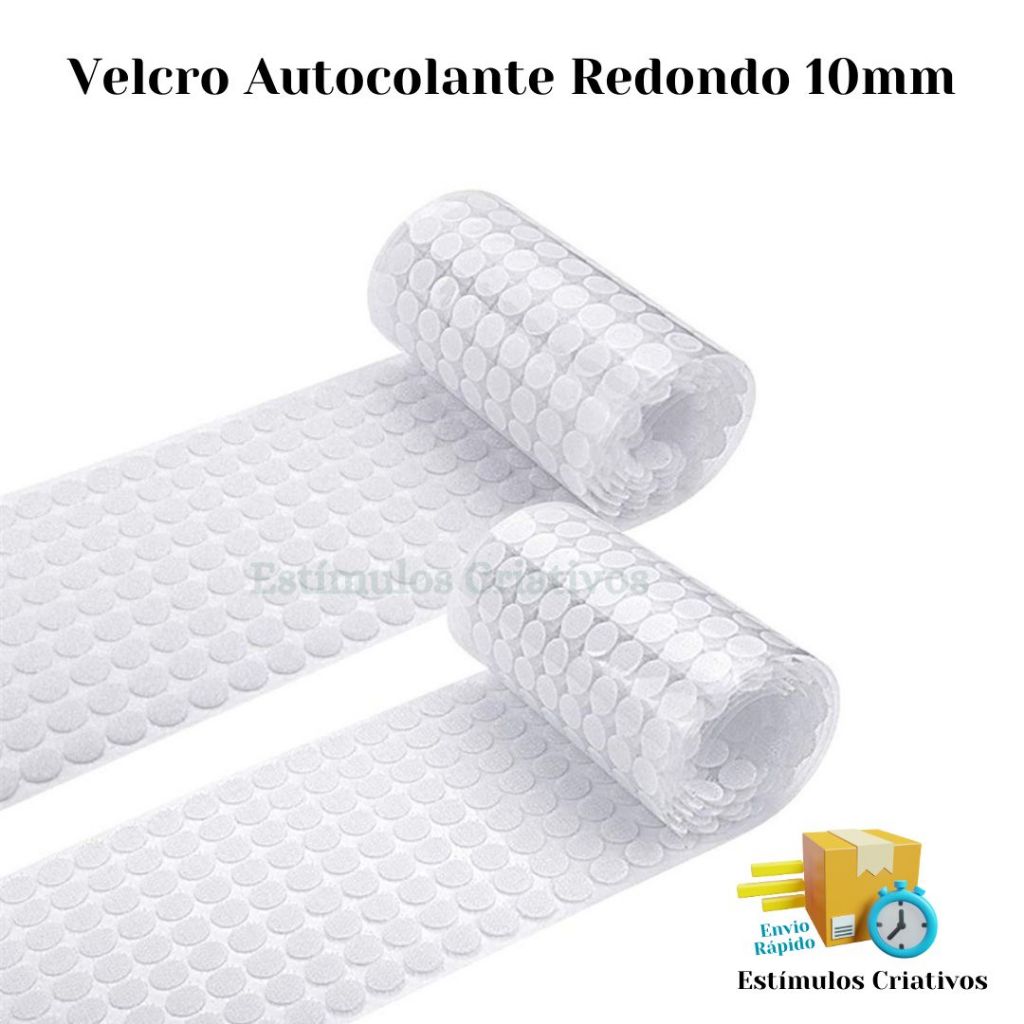 Velcro Autocolante Redondo 10mm kits de 630 a 1008 pares Material ...
