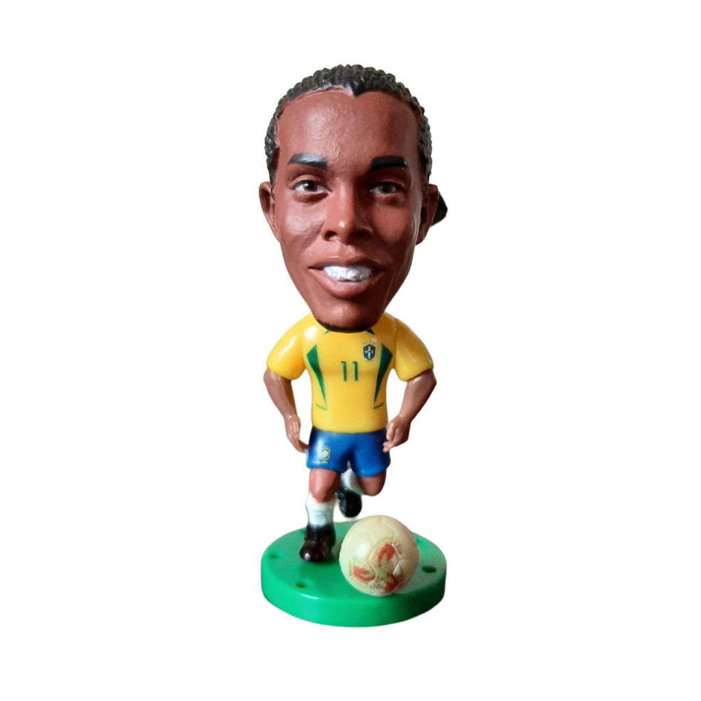 Mini Craque do Ronaldinho Gaúcho Brasil Soccerwe Boneco Miniatura ...