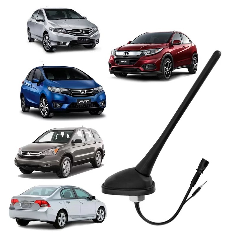 Antena Teto Completa Amplificada. Fit City Civic HR-V CR-V | Shopee Brasil