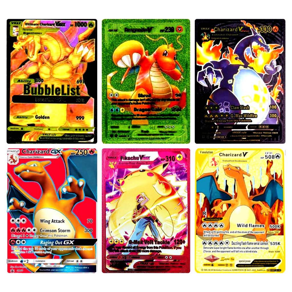 Kit 40 Cartas Pokemon Vmax Gx Aliados Brilhantes Black Coloridas ...