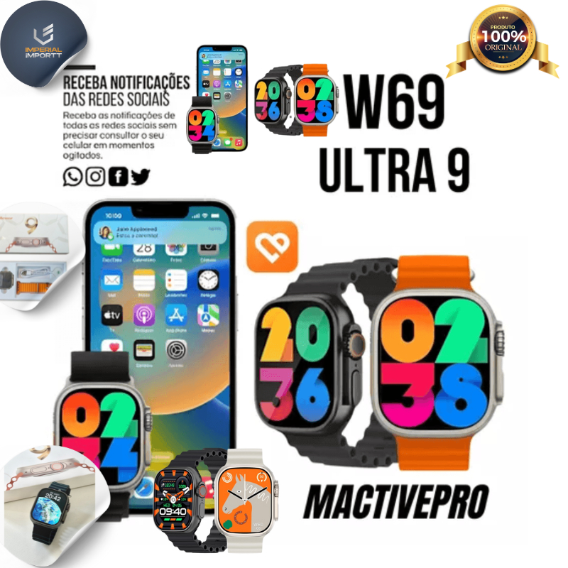 Smartwatch Ultra 9 U9 Série 9 - Tecnologia de Ponta para o Seu Pulso ...
