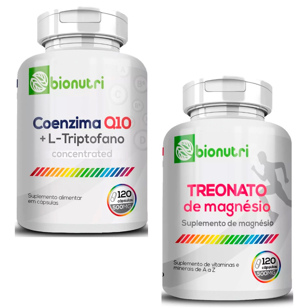 Magnésio L Treonato + Coenzima Q10 Com L-triptofano 120 Caps | Shopee Brasil