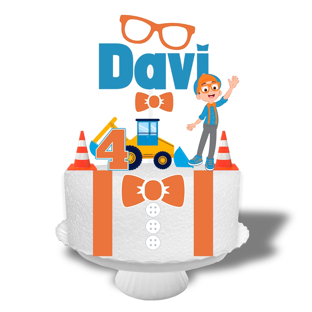 Topo Topper para Bolo Blippi | Shopee Brasil