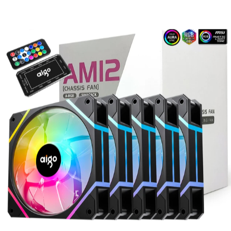 fans rgb kit 3 fans aigo argb com controladora para computador | Shopee ...