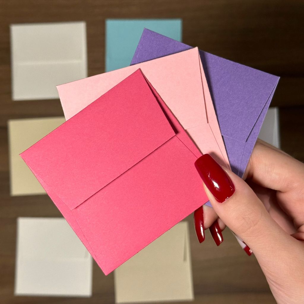 Envelopes Coloridos Sortidos Mini 10 unid | Shopee Brasil