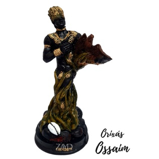 IMAGEM OSSAIM ORIXÁ CANDOMBLÉ UMBANDA SANTO RESINA 14,5CM | Shopee Brasil