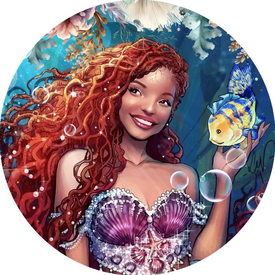 Painel Redondo Tecido Sublimado ARIEL PEQUENA SEREIA | Shopee Brasil Painel Redondo Tecido Sublimado ARIEL PEQUENA SEREIA | Shopee Brasil
