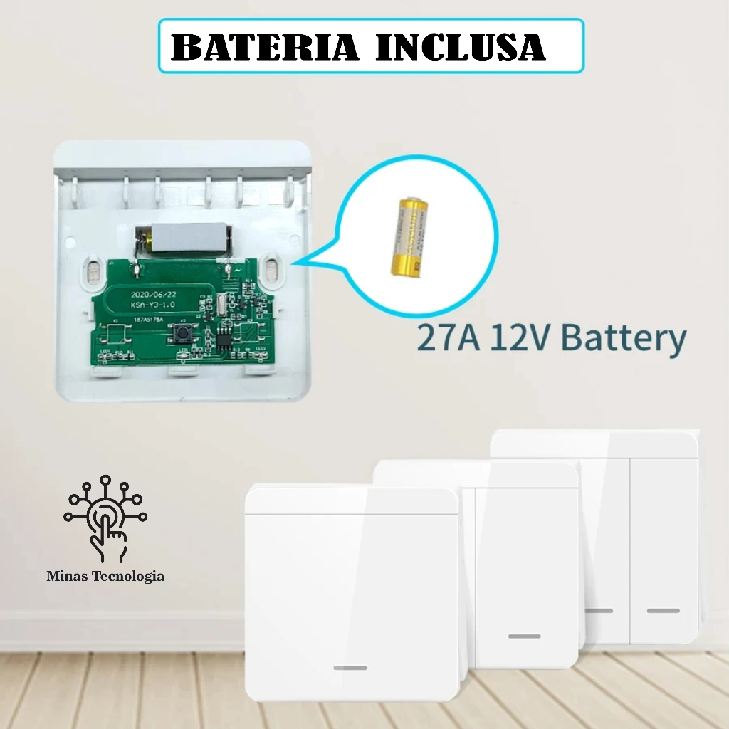 Módulo rf433 + interruptor sem fio - instalação fácil sem quebrar ...