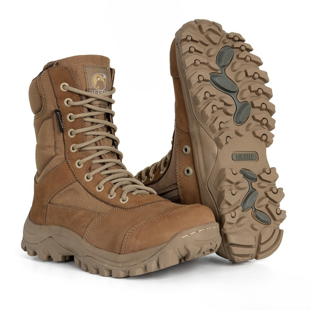 Coturno Airstep 8628-35 Coyote c/ Zíper - Projeto Cobra (Combatente ...