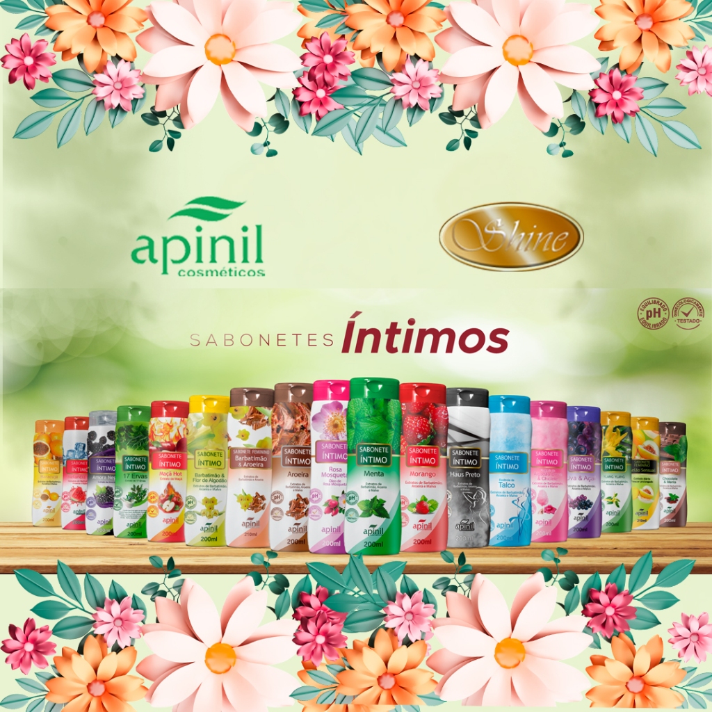 Kit 10 Unidades Sabonete Intimo Feminino Apinil 200ml | Shopee Brasil
