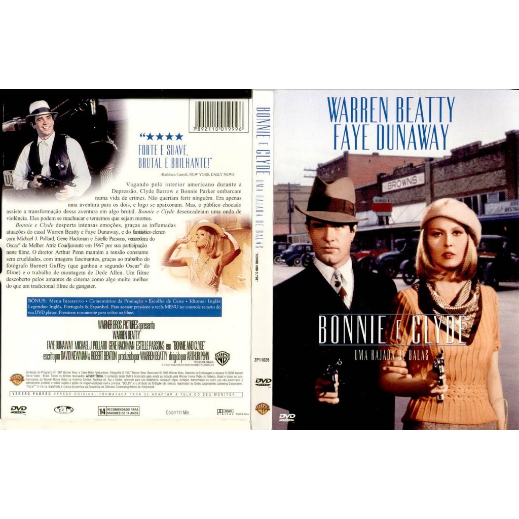 DVD Bonnie e Clyde - Uma Rajada de Bala 1967 Dublado/Dual Áudio HD1080p ...