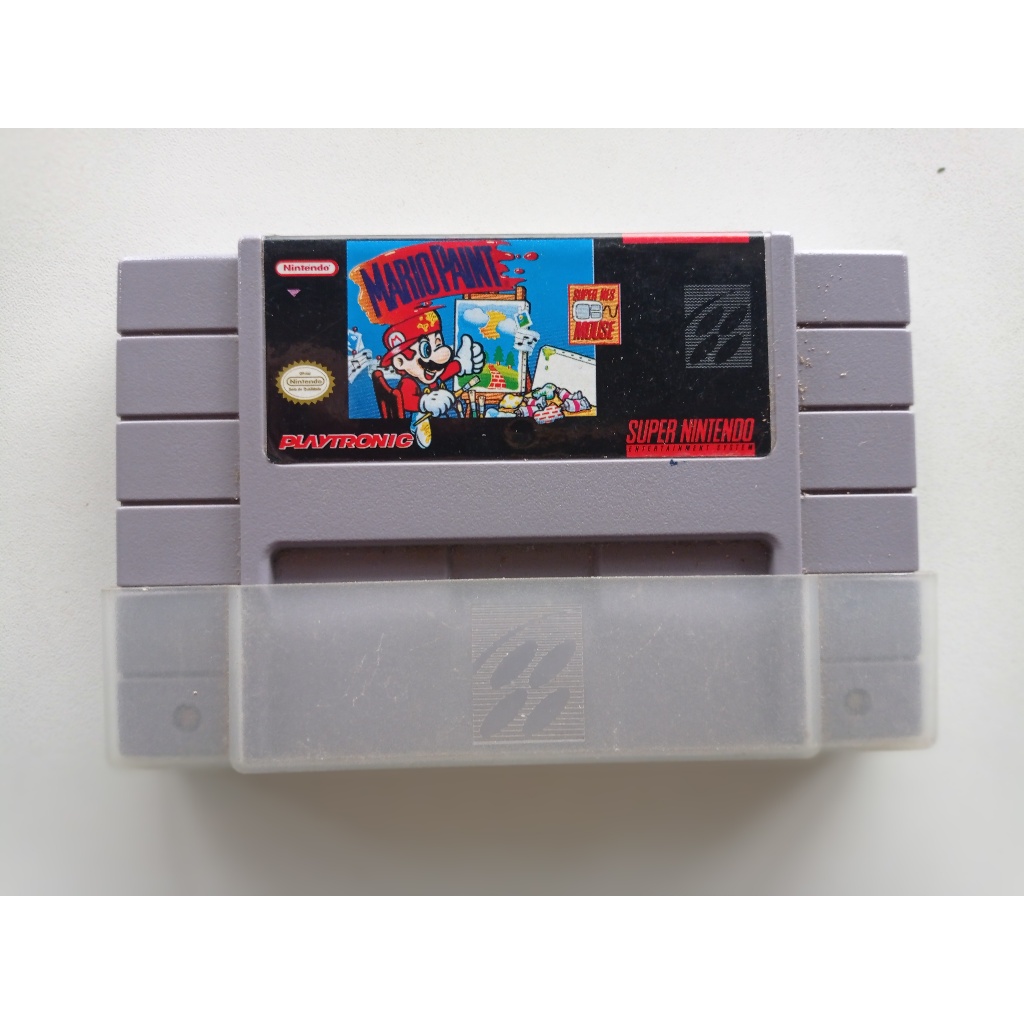 Cartucho Super Nintendo - Mario Paint - Original | Shopee Brasil