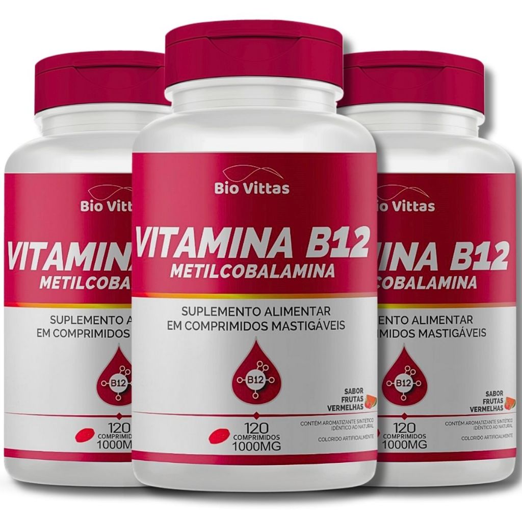 KIT Vitamina B12 Metilcobalamina - Bio Vittas: Energia e Saúde em Cada ...
