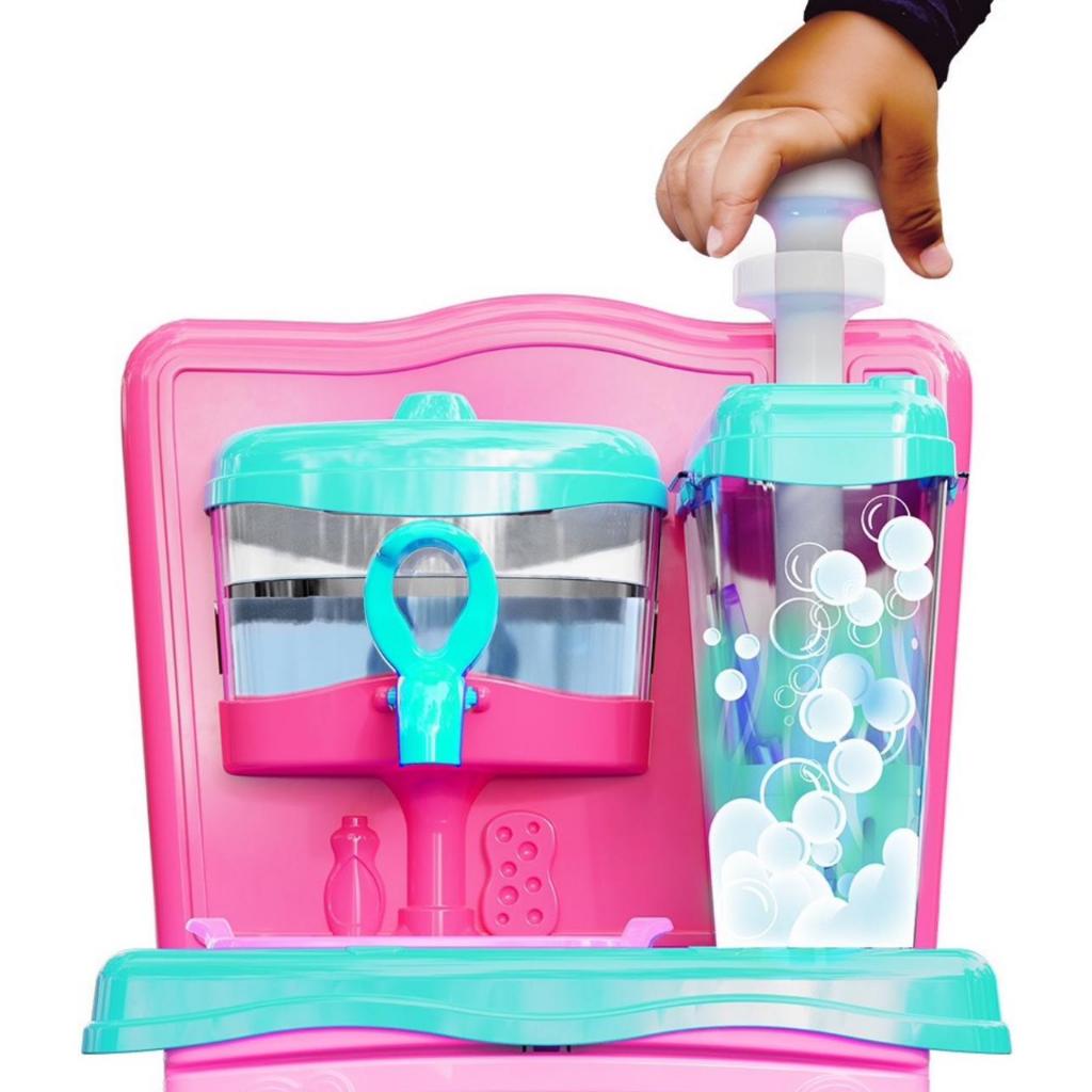 Kit Cozinha De Brinquedo Infantil Acqua Bubble Solta Agua de verdade ...