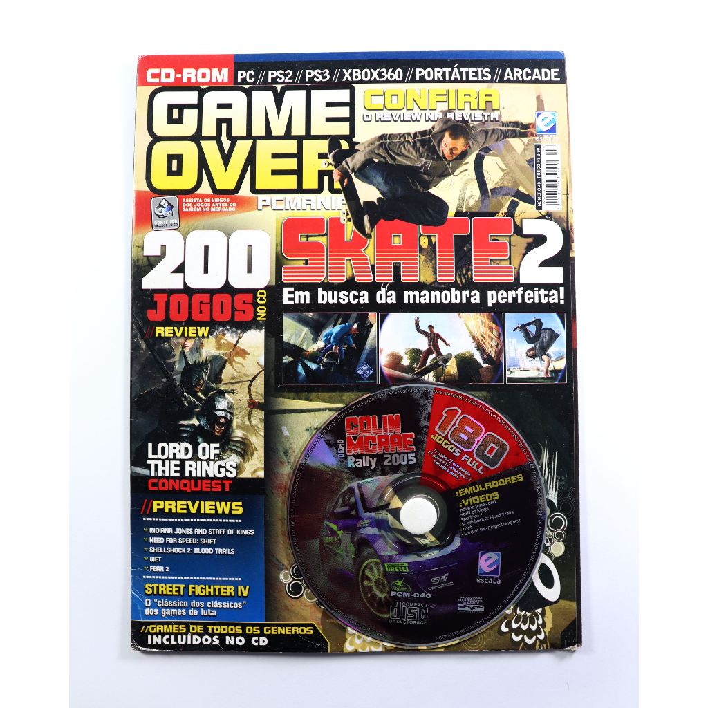 Revista E CD Gamer Game Over PC Mania Número 40 - CD Original Com Jogos ...