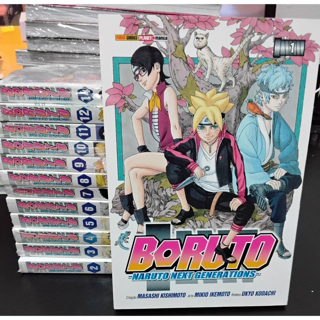 Mangás Boruto - Vol.1 ao 14 - Falta Vol. 13 (Todos Lacrados, exceto ...